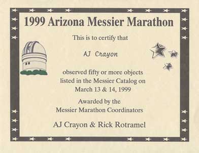 Z Observing Award Programs – Saguaro Astronomy Club